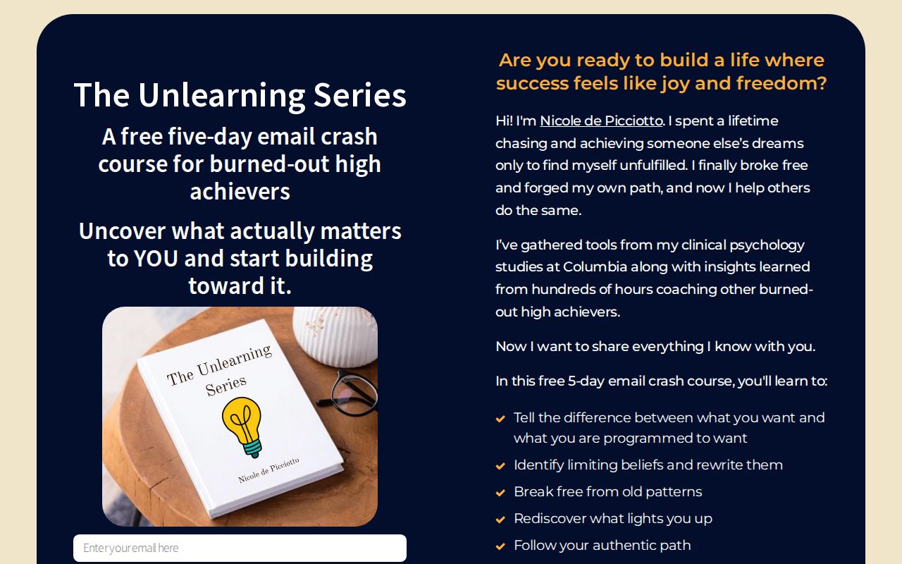 The Unlearning Series